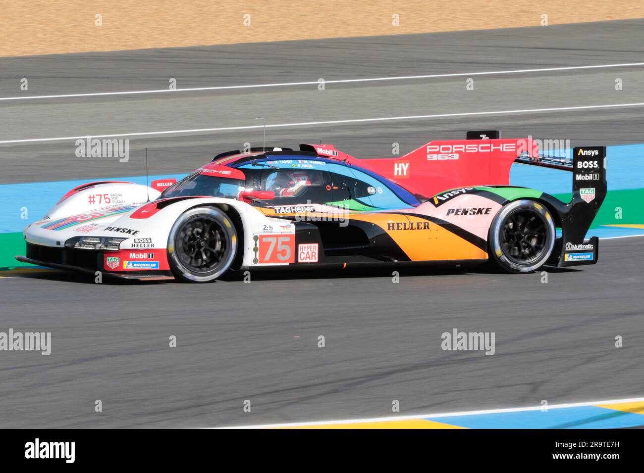 Porsche Penske Motorsport 963 #75 hypercar at 24h of Le Mans circuit de ...