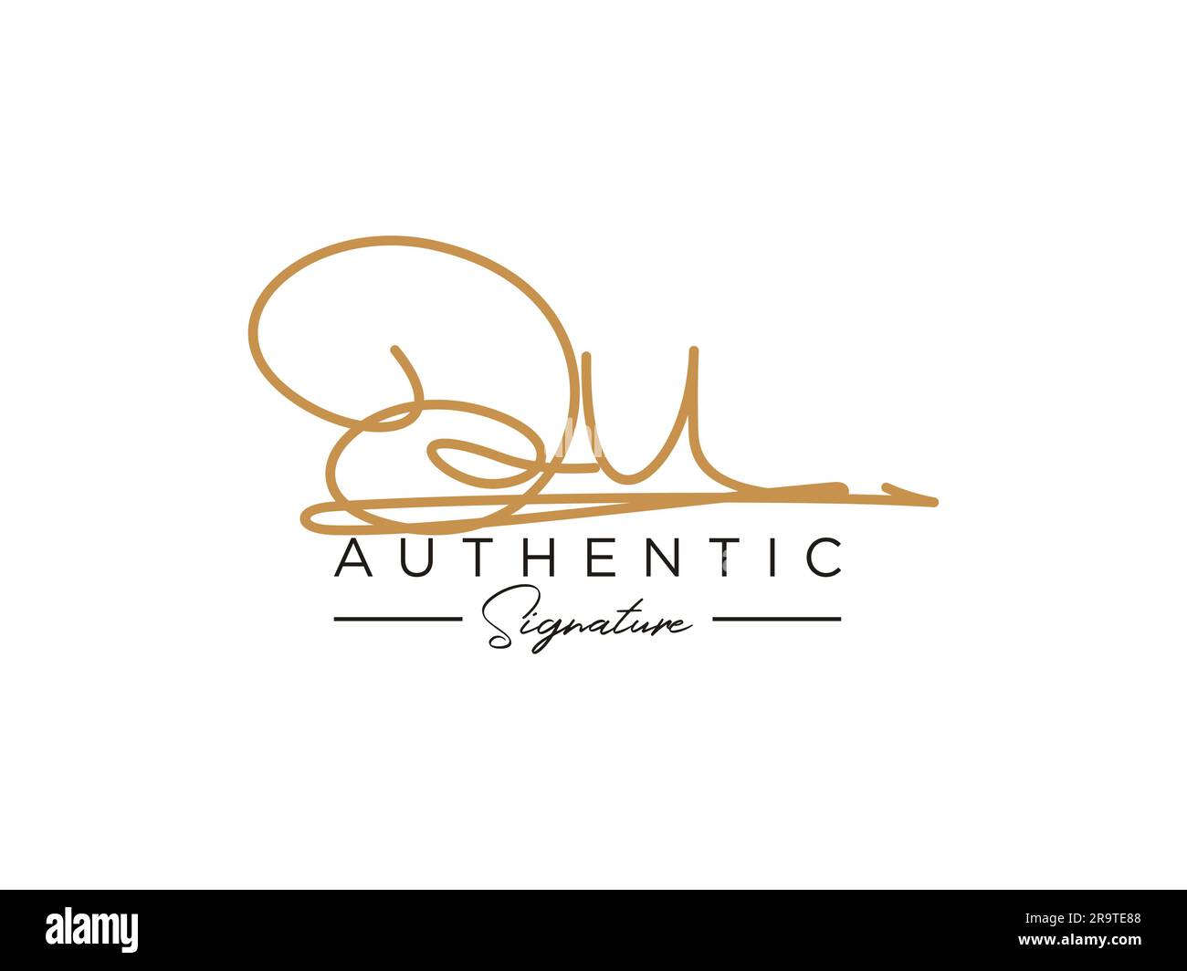 OU Signature Logo Template Vector Stock Vector Image & Art - Alamy