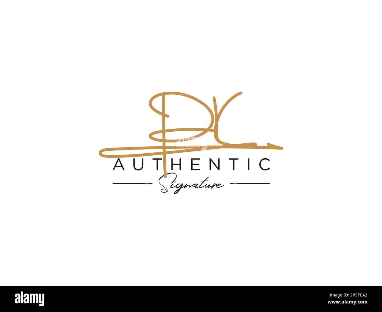 PR Signature Logo Template Vector Stock Vector Image & Art - Alamy