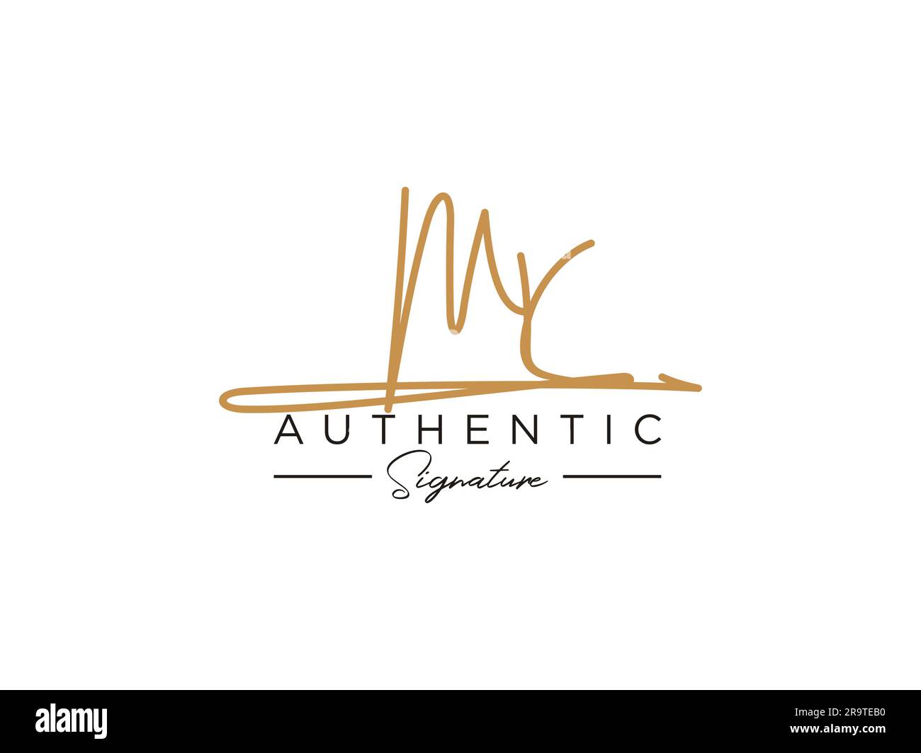MR Signature Logo Template Vector Stock Vector Image & Art - Alamy
