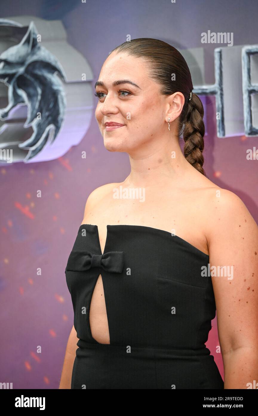London, UK. June 28 2023. Poppy Almond attends the UK Premiere of THE ...