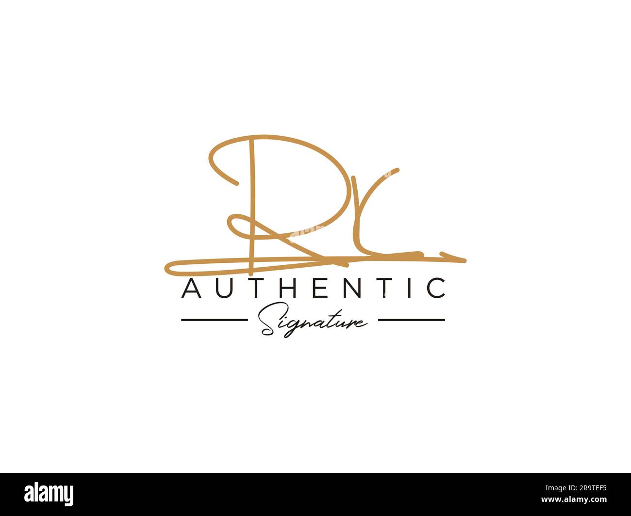 RR Signature Logo Template Vector Stock Vector Image & Art - Alamy