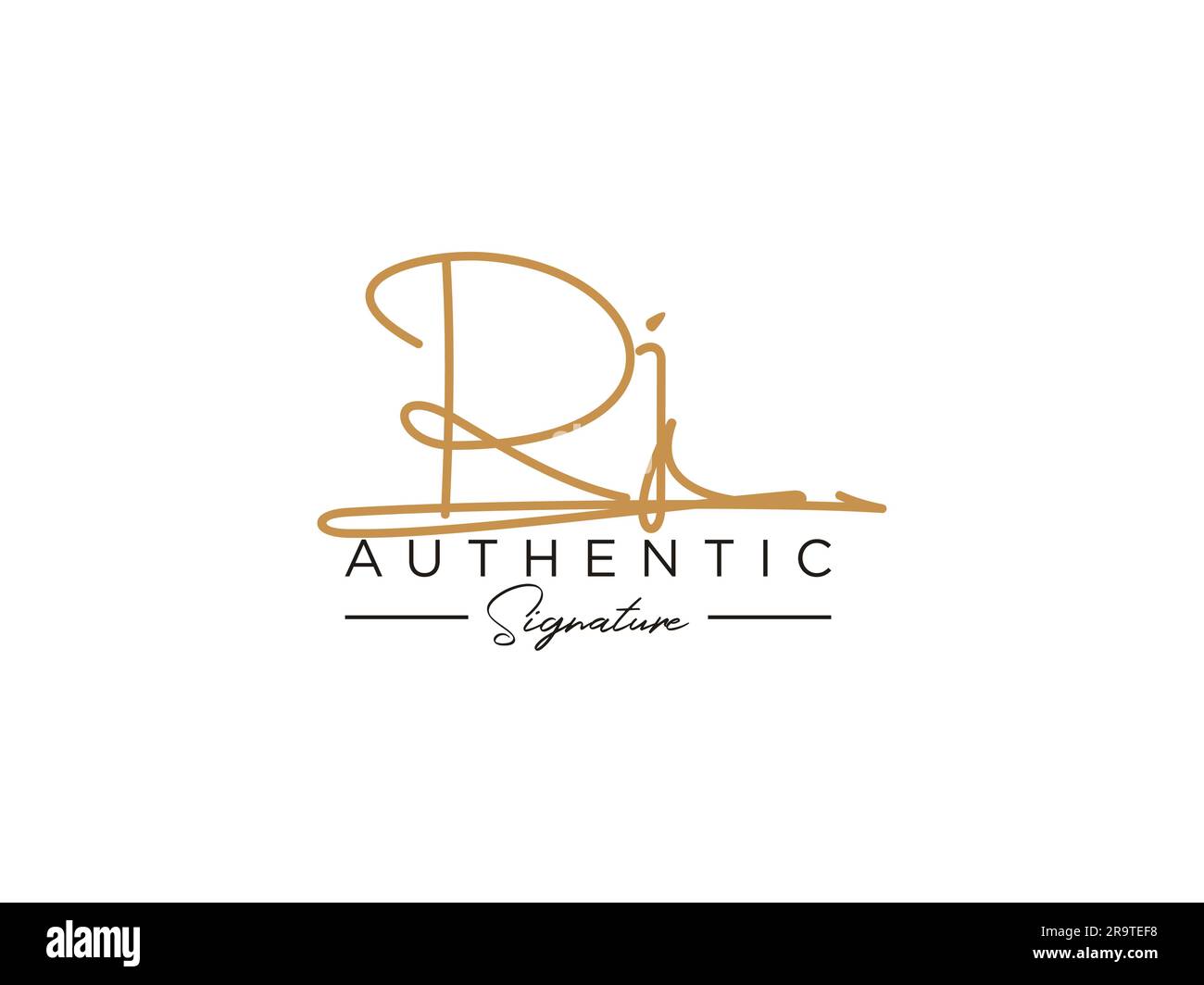Rj signature Stock Vector Images - Alamy