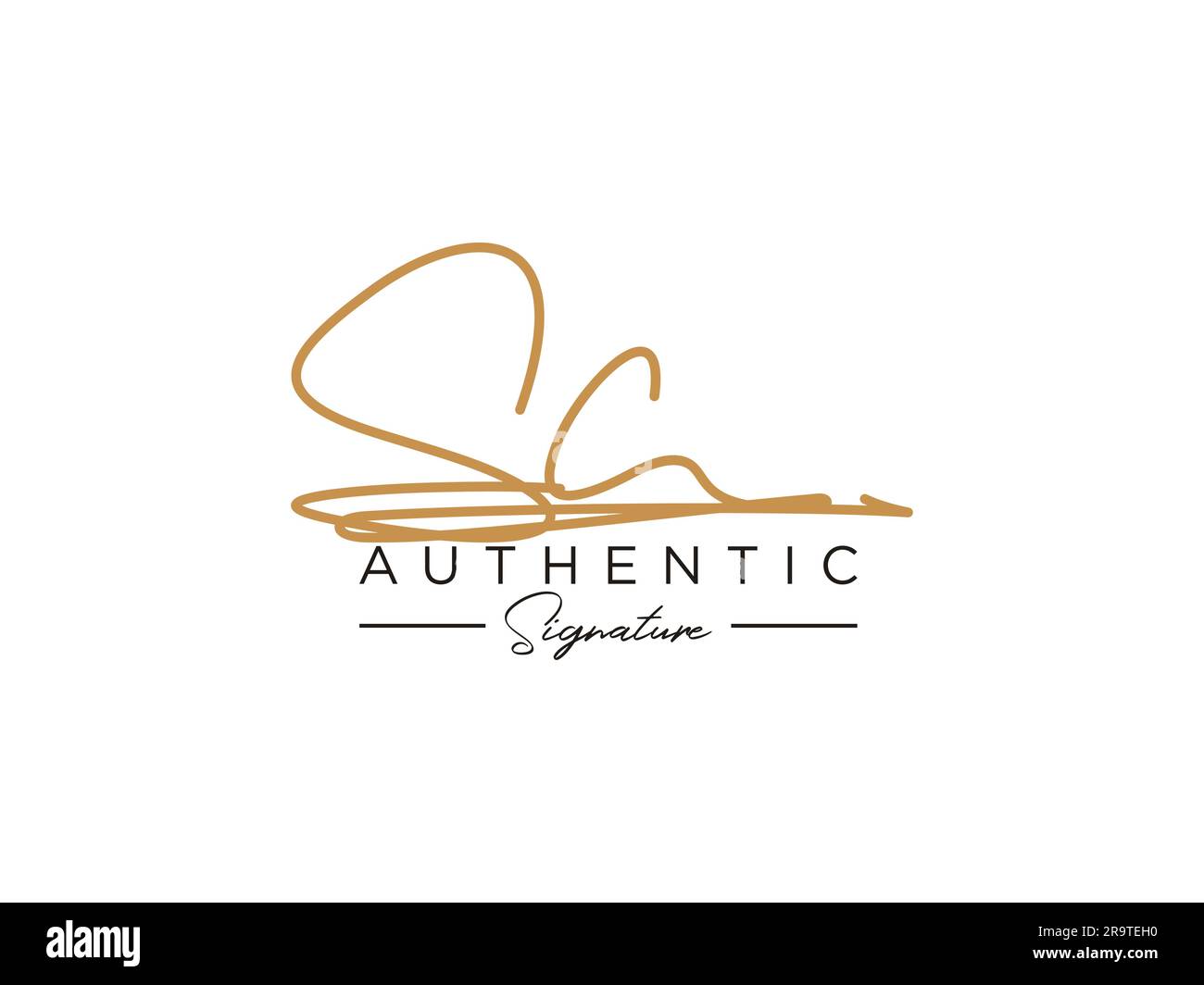 SC Signature Logo Template Vector Stock Vector Image & Art - Alamy