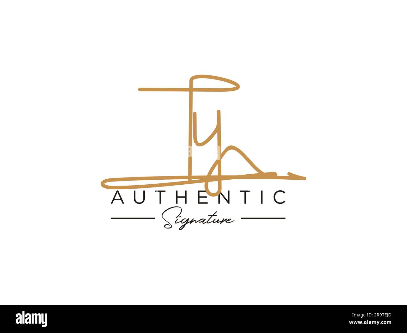 TY Signature Logo Template Vector Stock Vector Image & Art - Alamy