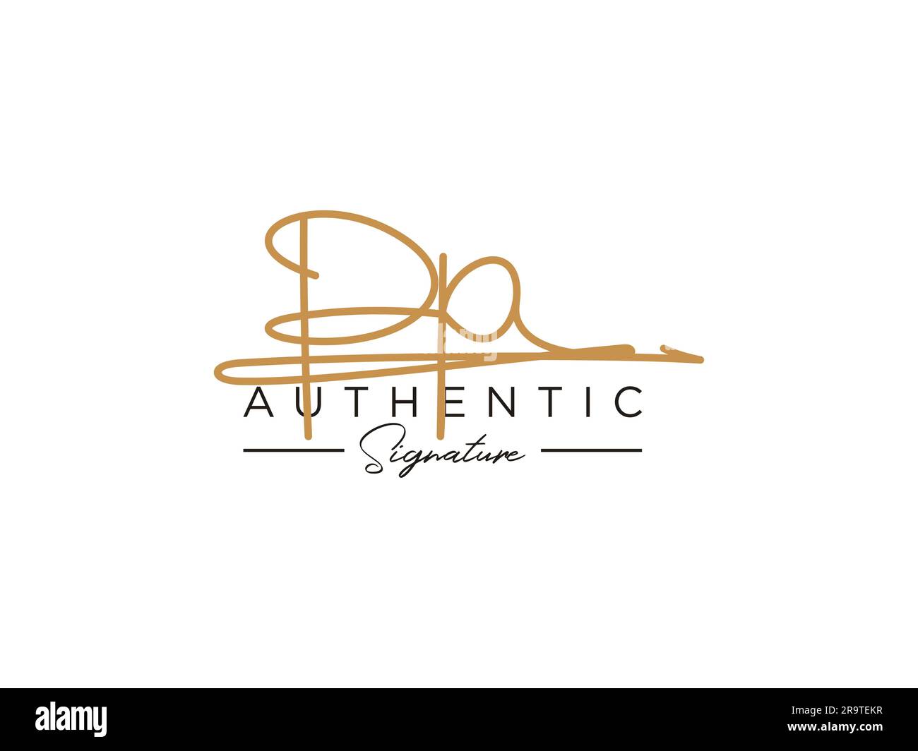 PP Signature Logo Template Vector Stock Vector Image & Art - Alamy