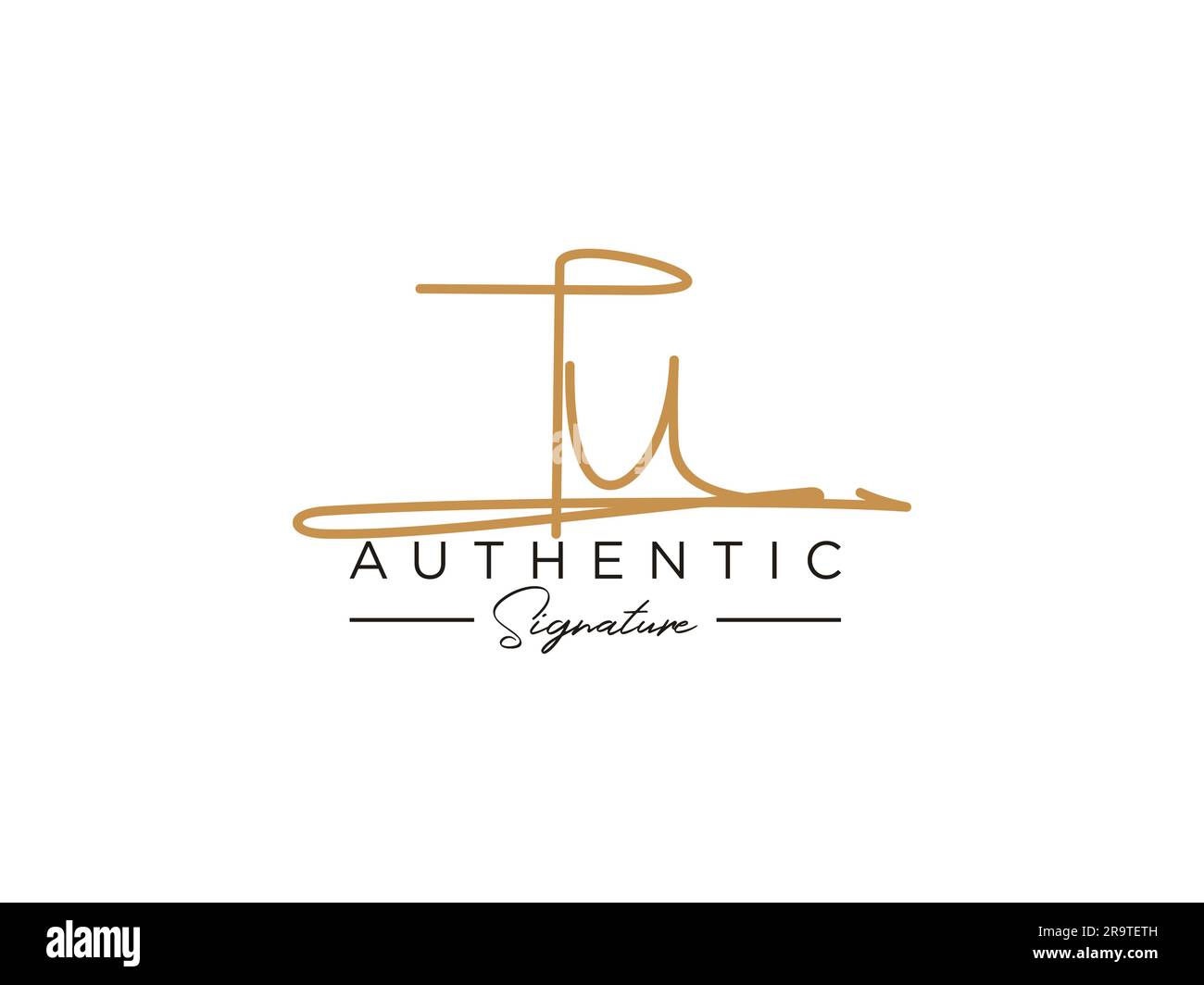 TU Signature Logo Template Vector Stock Vector Image & Art - Alamy