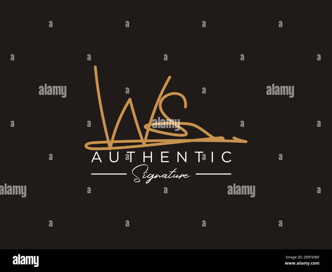 Letter ws vector vectors hi-res stock photography and images - Alamy