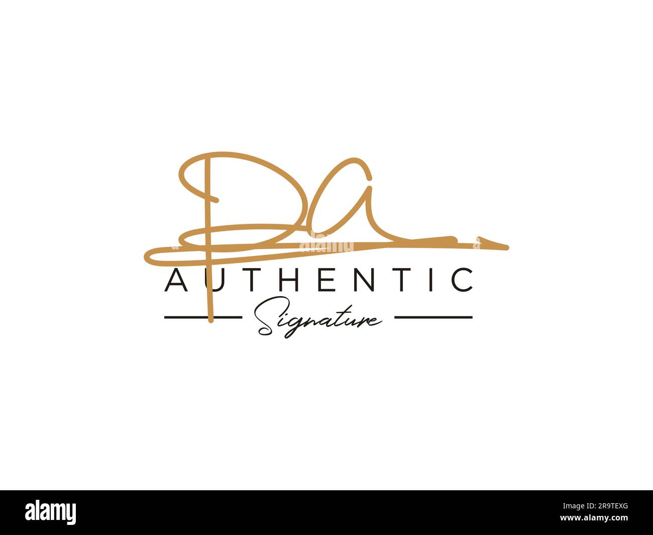 PA Signature Logo Template Vector Stock Vector Image & Art - Alamy