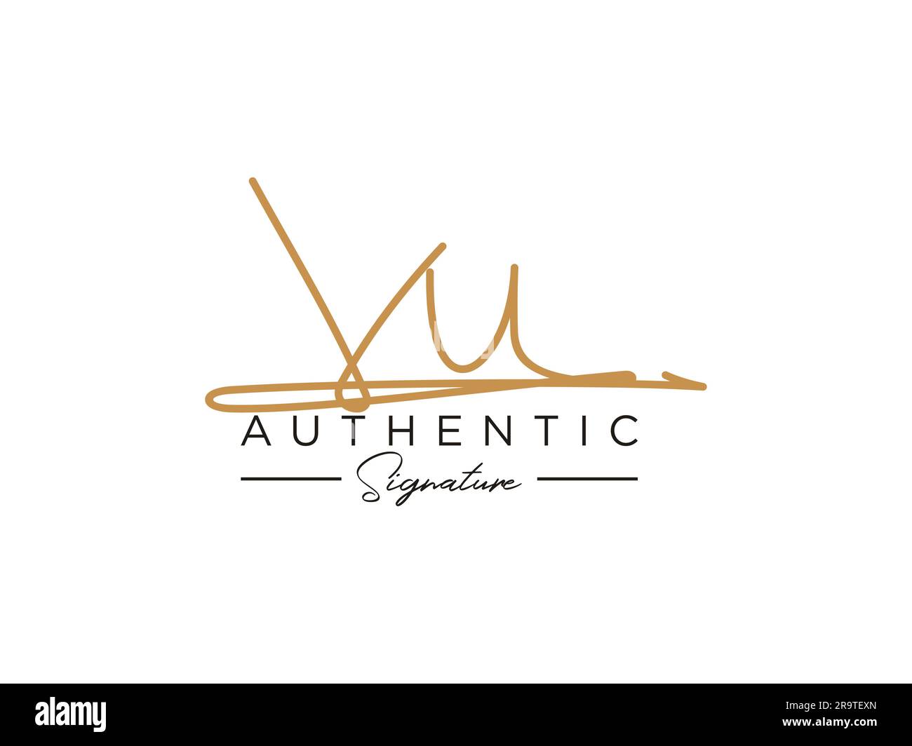 VU Signature Logo Template Vector Stock Vector Image & Art - Alamy