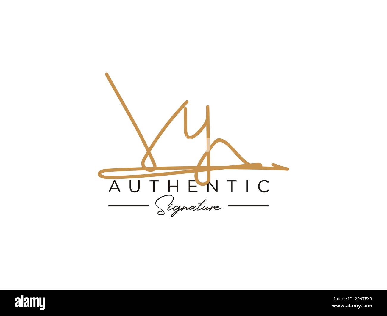 VY Signature Logo Template Vector Stock Vector Image & Art - Alamy