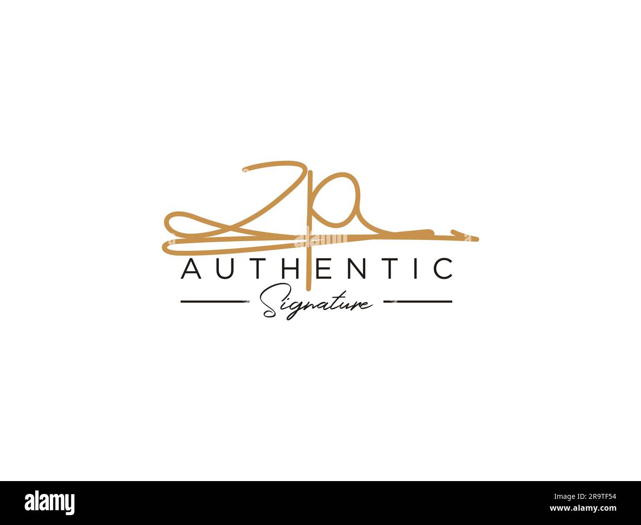 ZP Signature Logo Template Vector Stock Vector Image & Art - Alamy