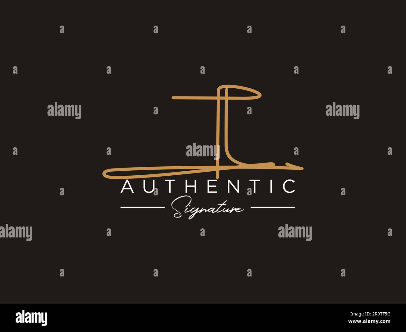 TL Signature Logo Template Vector Stock Vector Image & Art - Alamy