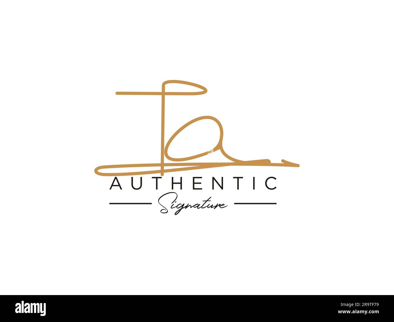 TO Signature Logo Template Vector Stock Vector Image & Art - Alamy
