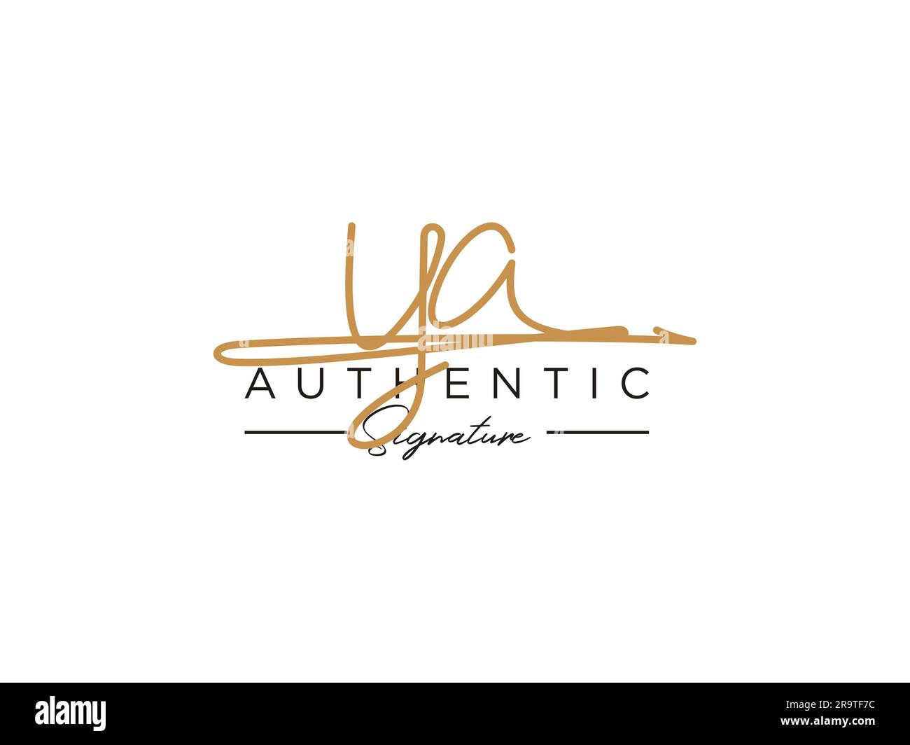 YA Signature Logo Template Vector Stock Vector Image & Art - Alamy