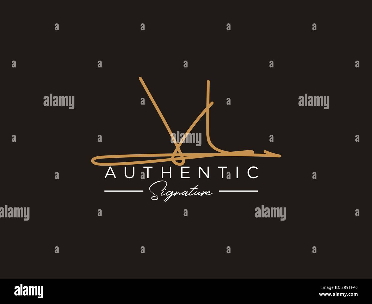 VL Signature Logo Template Vector Stock Vector Image & Art - Alamy