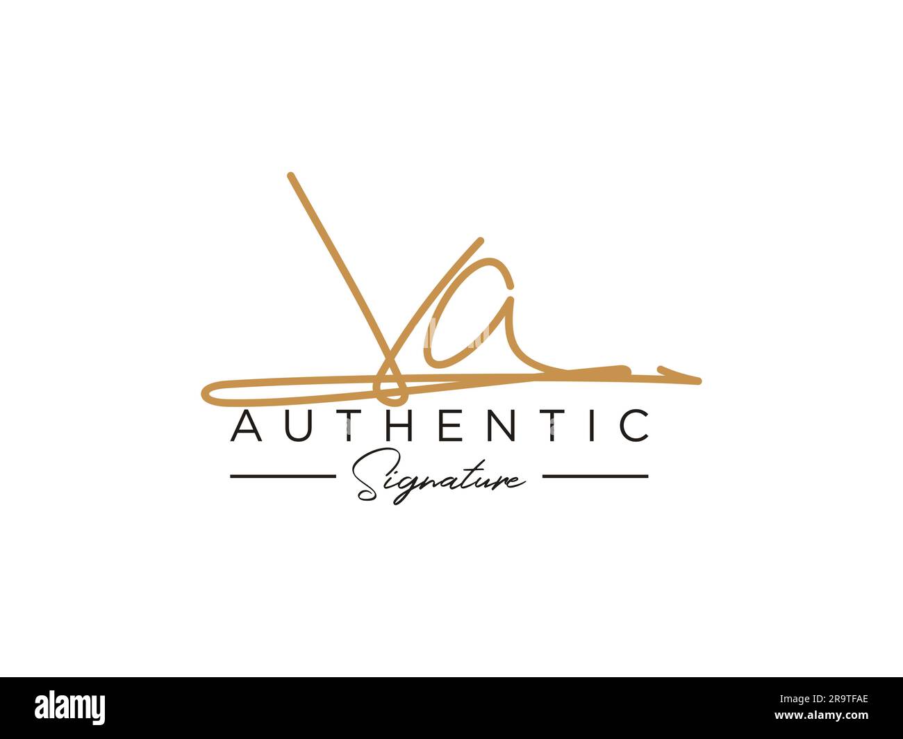 VA Signature Logo Template Vector Stock Vector Image & Art - Alamy