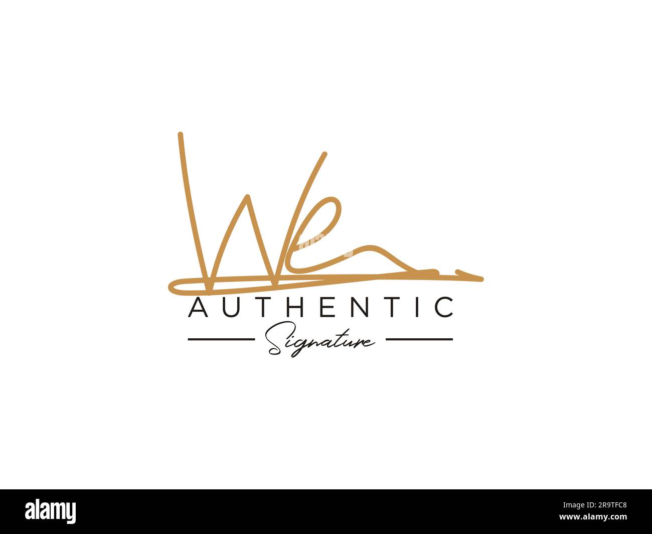 WE Signature Logo Template Vector Stock Vector Image & Art - Alamy