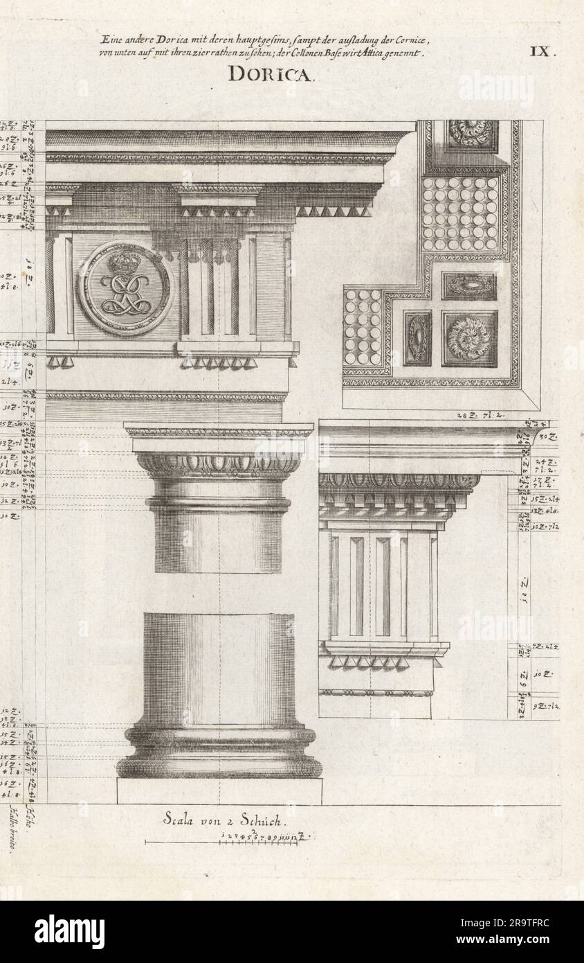 Doric entablature hi-res stock photography and images - Alamy