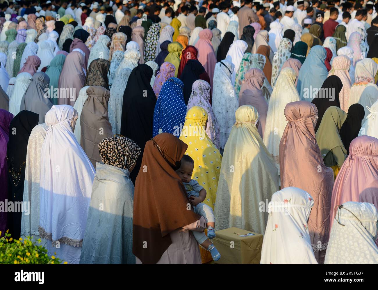 Bogor, West Java, Indonesia. 29th June, 2023. Muslims perform Eid Al ...