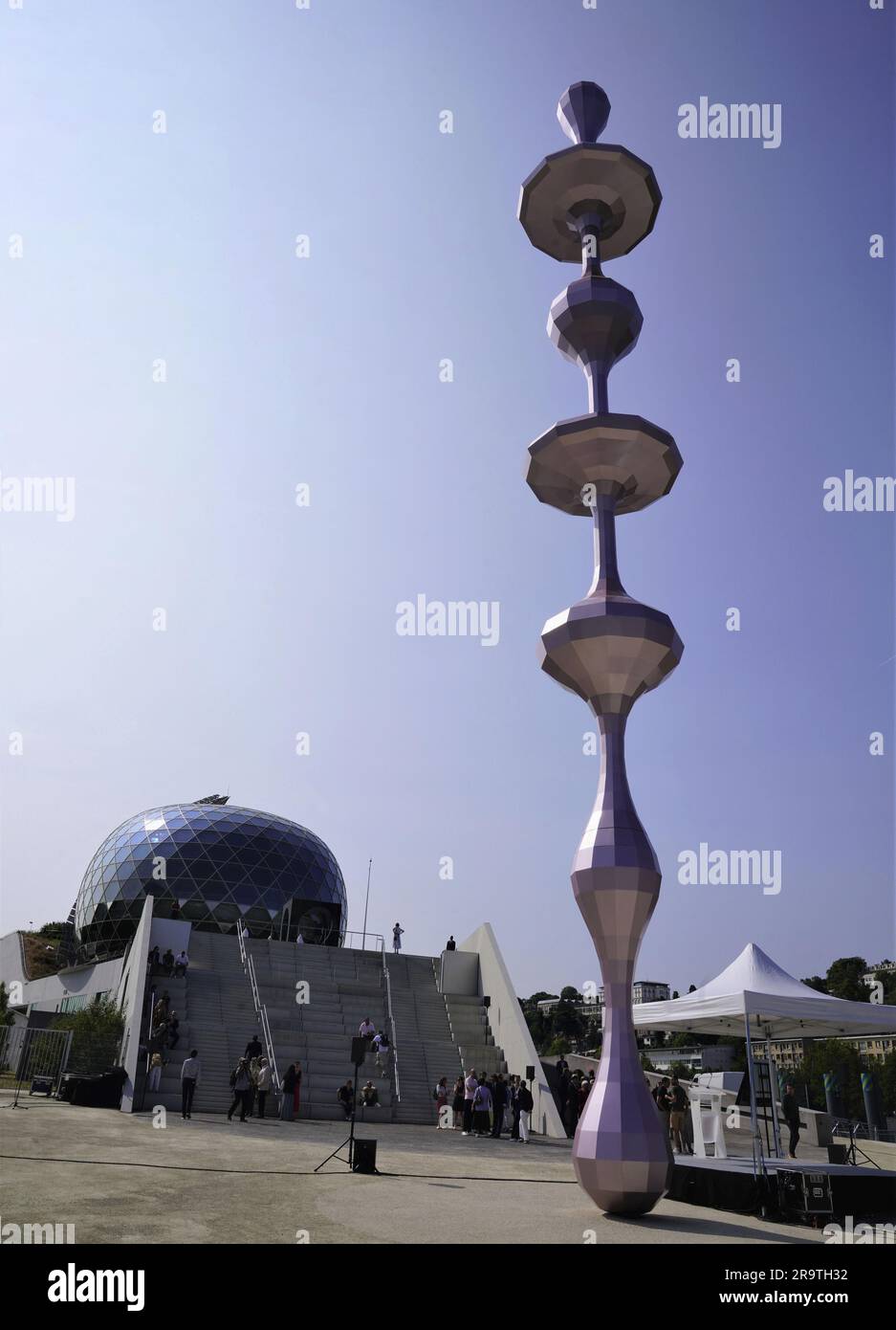A 25-meter-tall public sculpture titled "Ether" (Equality), created by ...
