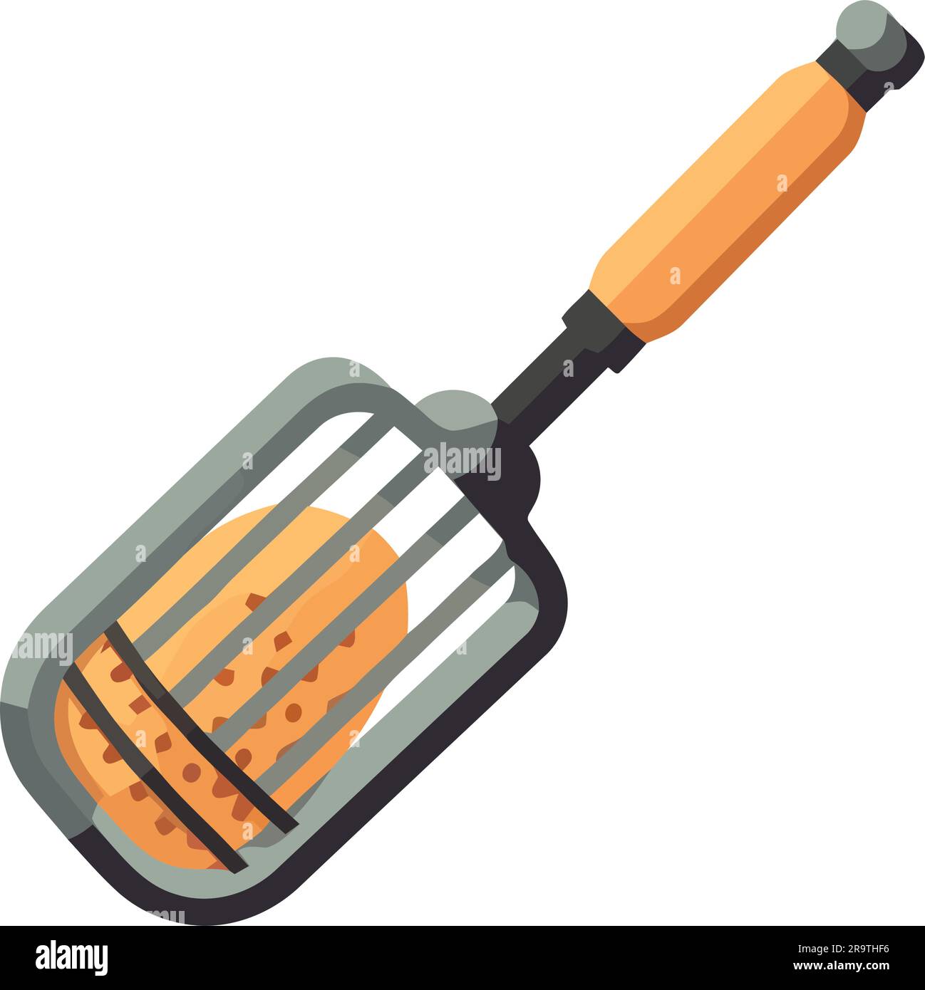 Kitchen utensils spatula with potato chip Stock Vector Image & Art - Alamy