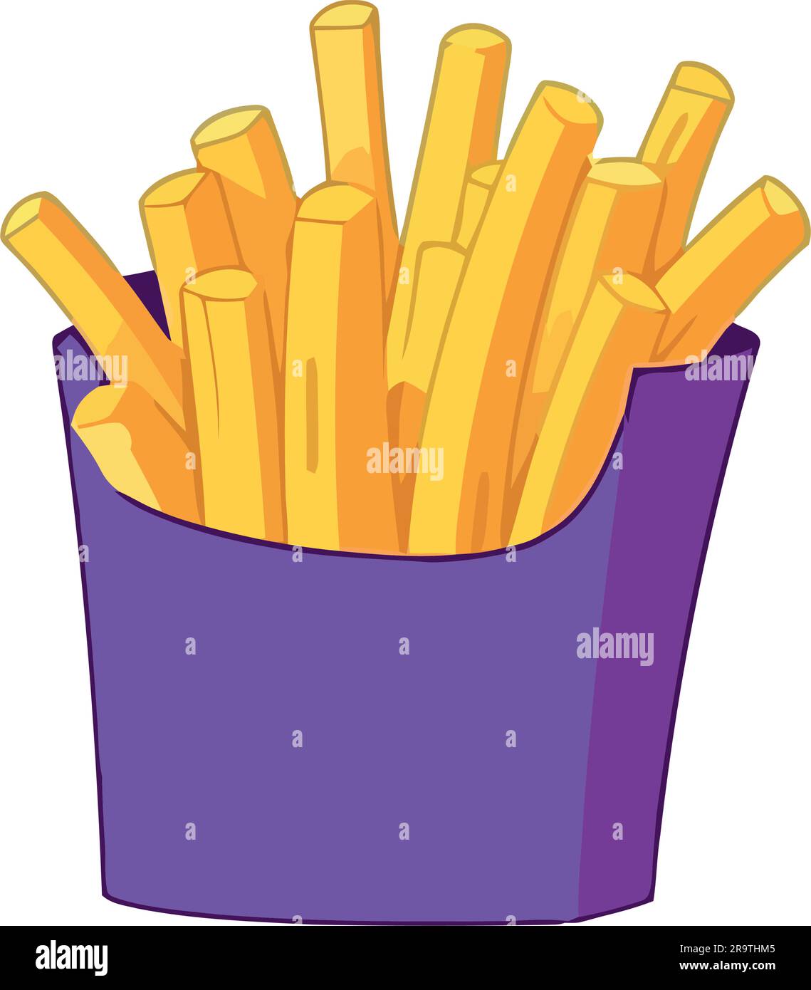 Illustration packet french fries Stock Vector Images - Alamy