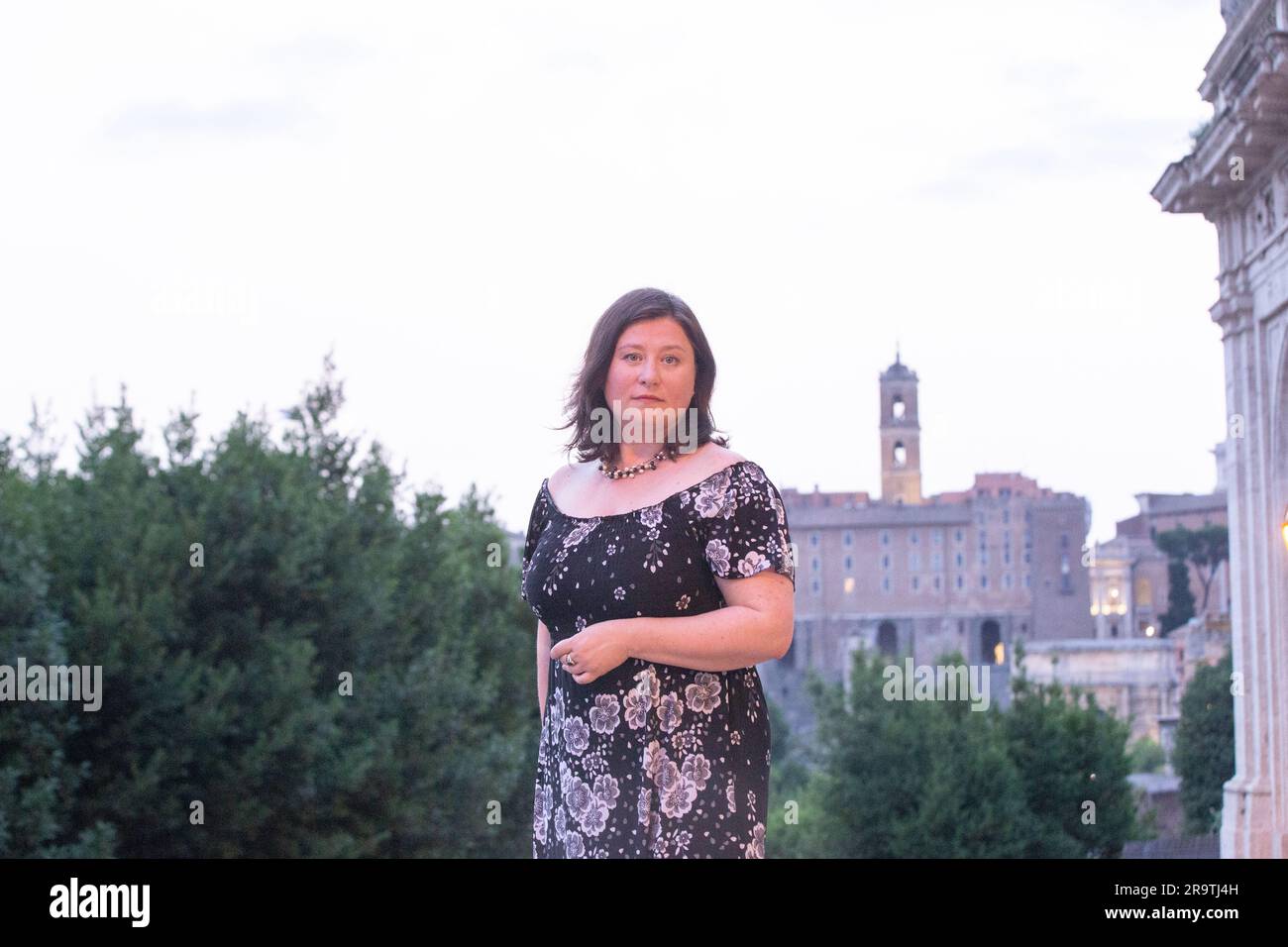 Rome, Italy. 28th June, 2023. Ukrainian poet Halyna Kruk attends ...