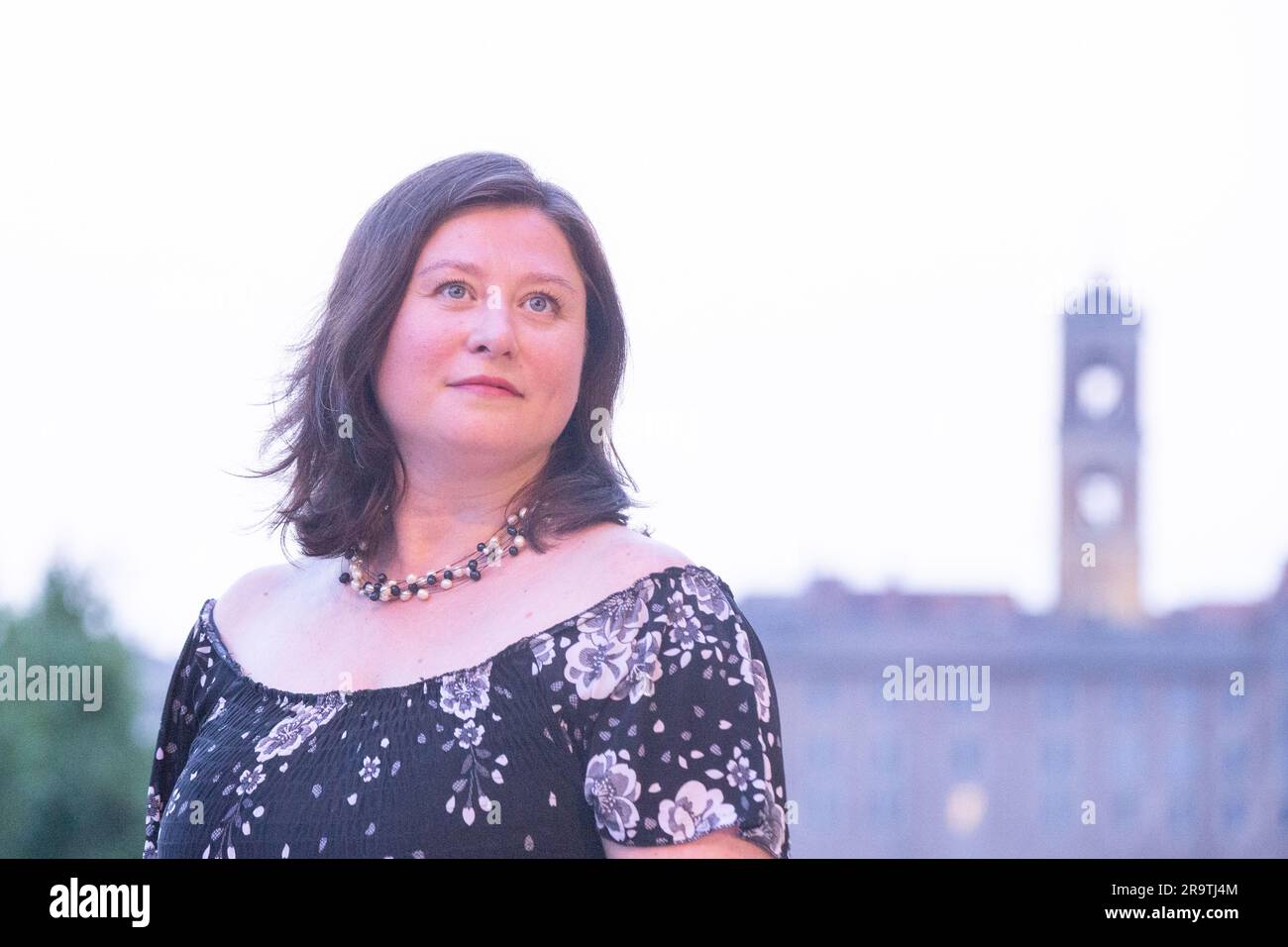 Rome, Italy. 28th June, 2023. Ukrainian poet Halyna Kruk attends ...