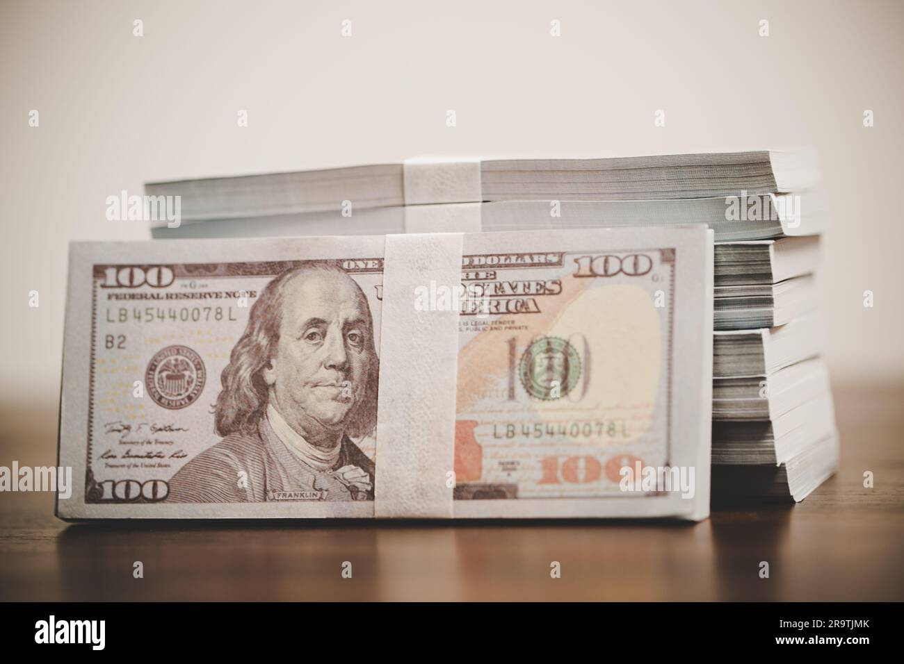 close up many banknote 100 us dollar - american currency, bill cash ...