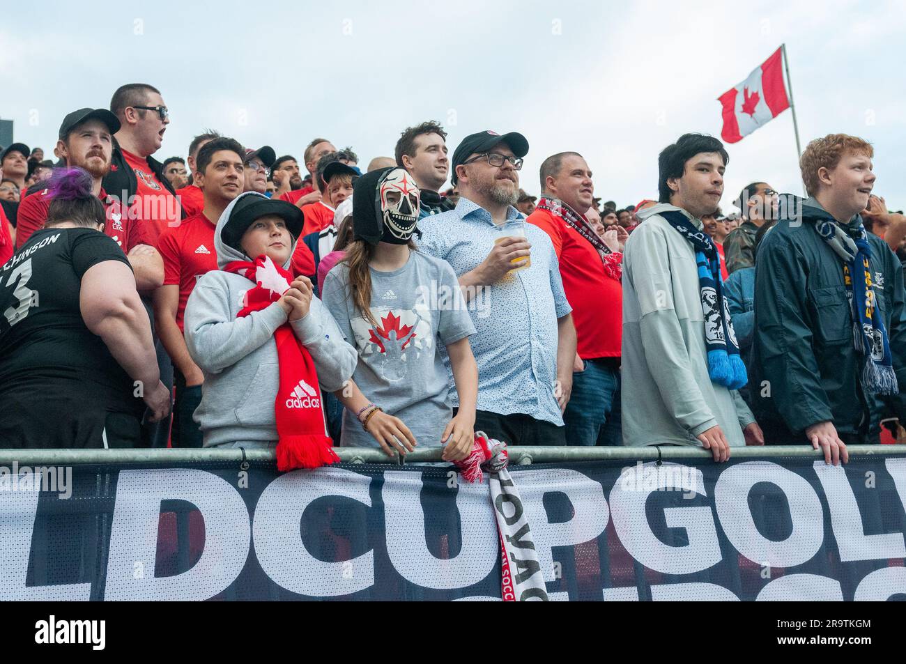 Toronto, ON, Canada - June 27, 2023: Canada national team fans support ...
