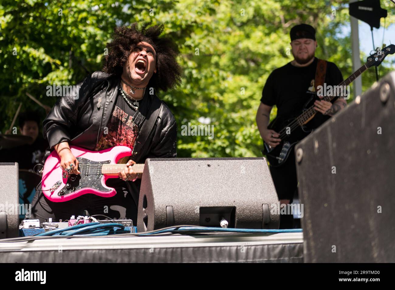 Seattle, USA. 20 May, 2023. Seattle band King Youngblood playing at a ...