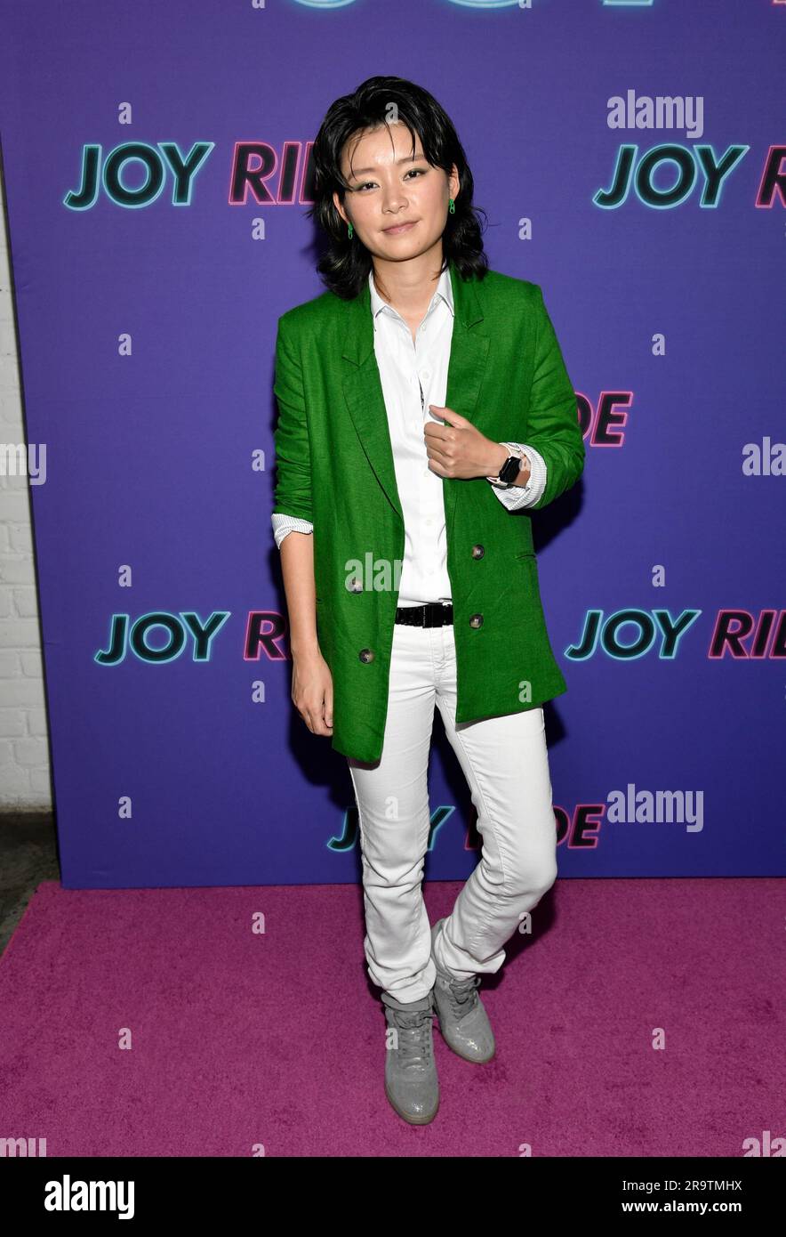 Celia Au attends the special screening of "Joy Ride" at Metrograph on ...