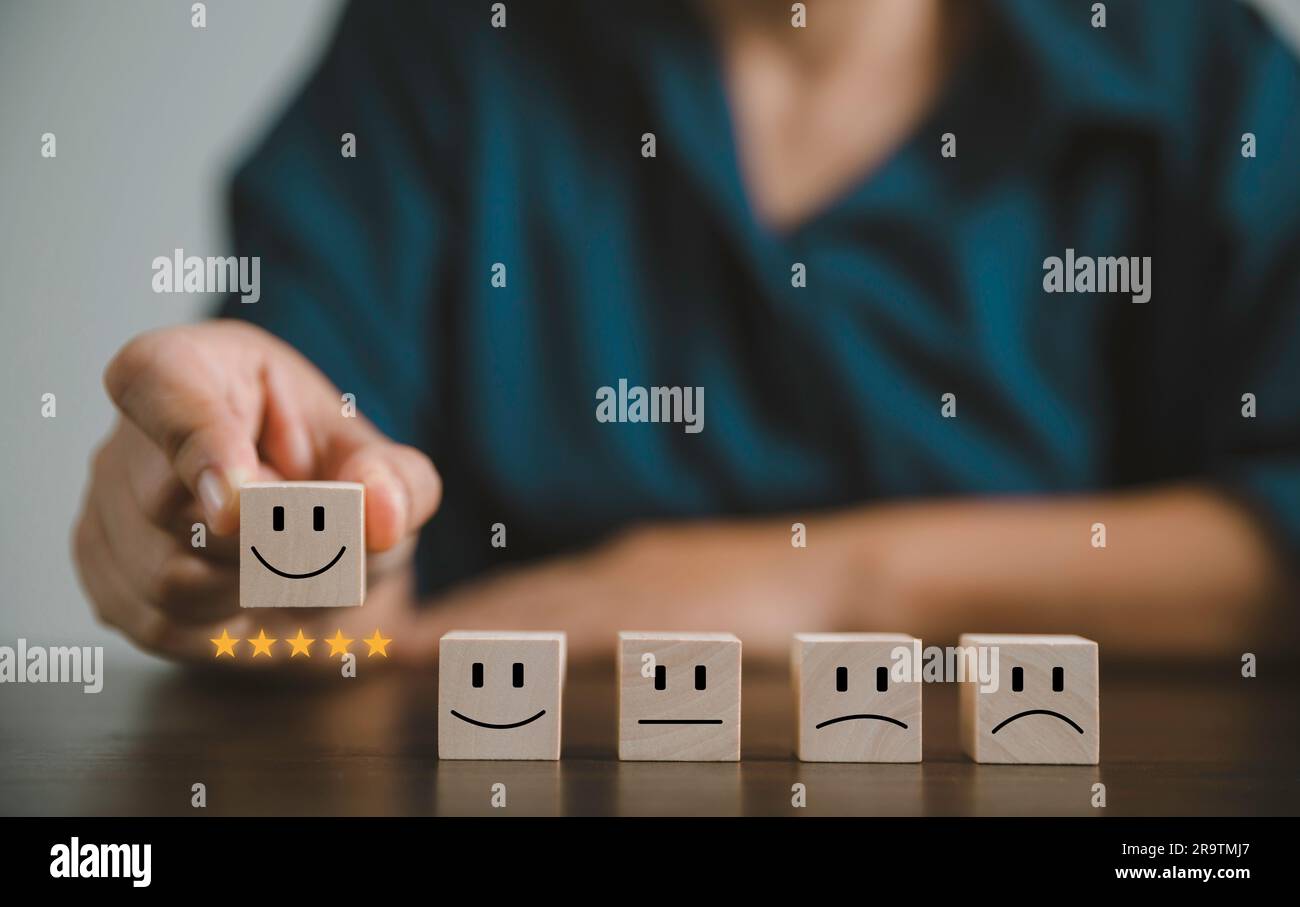 Satisfaction survey concept. Customer services best excellent business ...