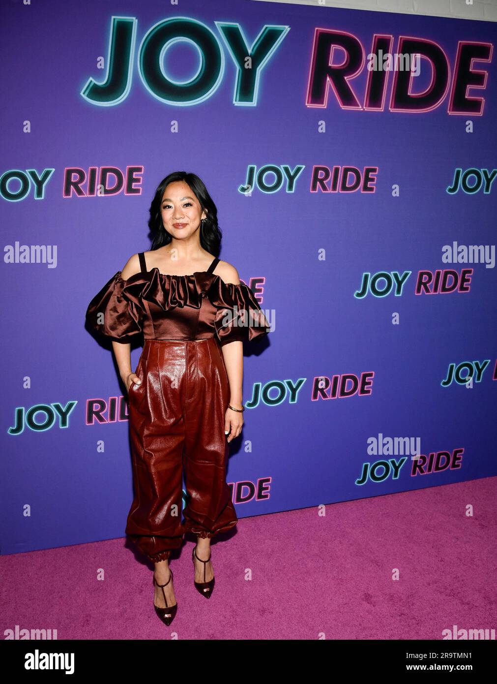 Stephanie Hsu attends the special screening of "Joy Ride" at Metrograph ...