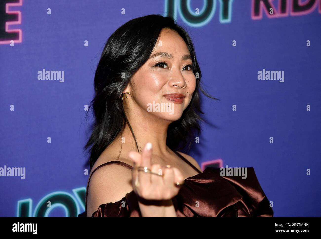 Stephanie Hsu attends the special screening of "Joy Ride" at Metrograph ...