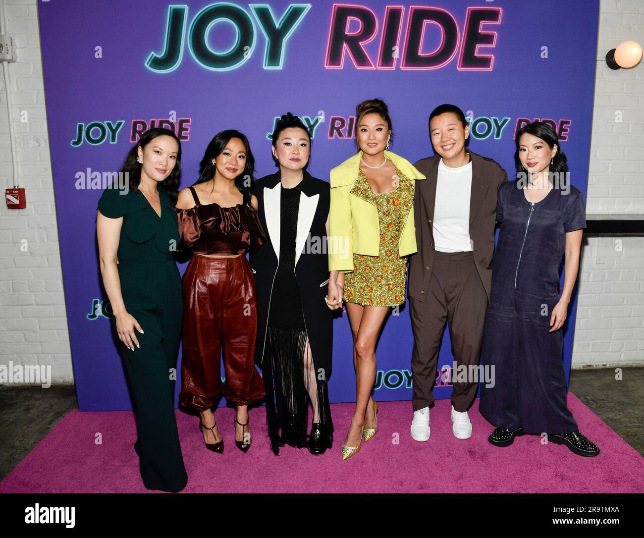 Teresa Hsiao, left, Stephanie Hsu, Sherry Cola, Ashley Park, Sabrina Wu ...