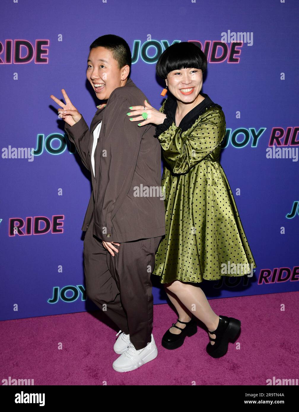 Sabrina Wu, left, and Atsuko Okatsuka attend the special screening of ...