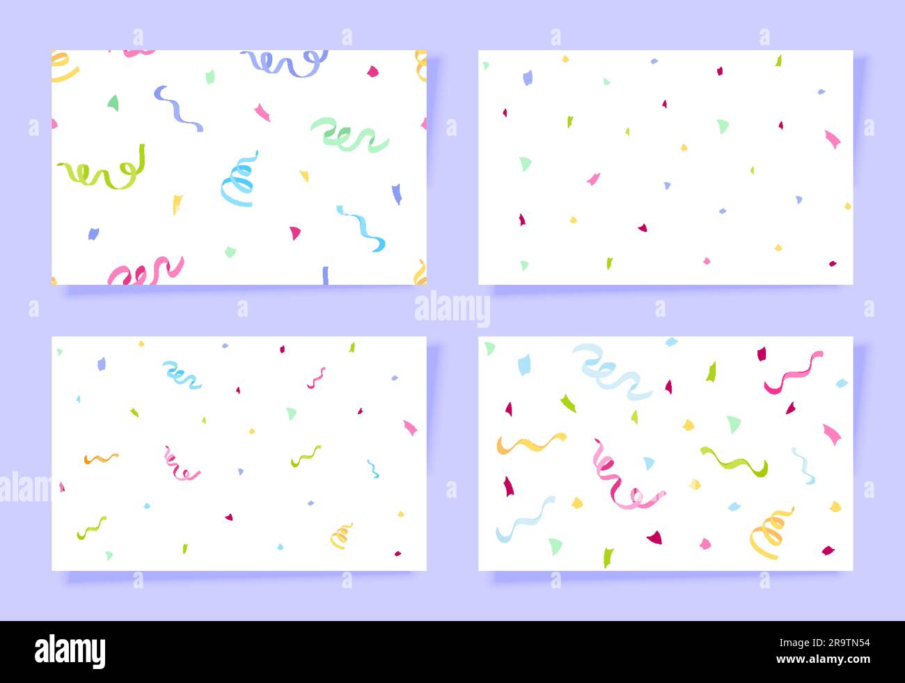 Abstract flat confetti backdrop Stock Vector Images - Alamy