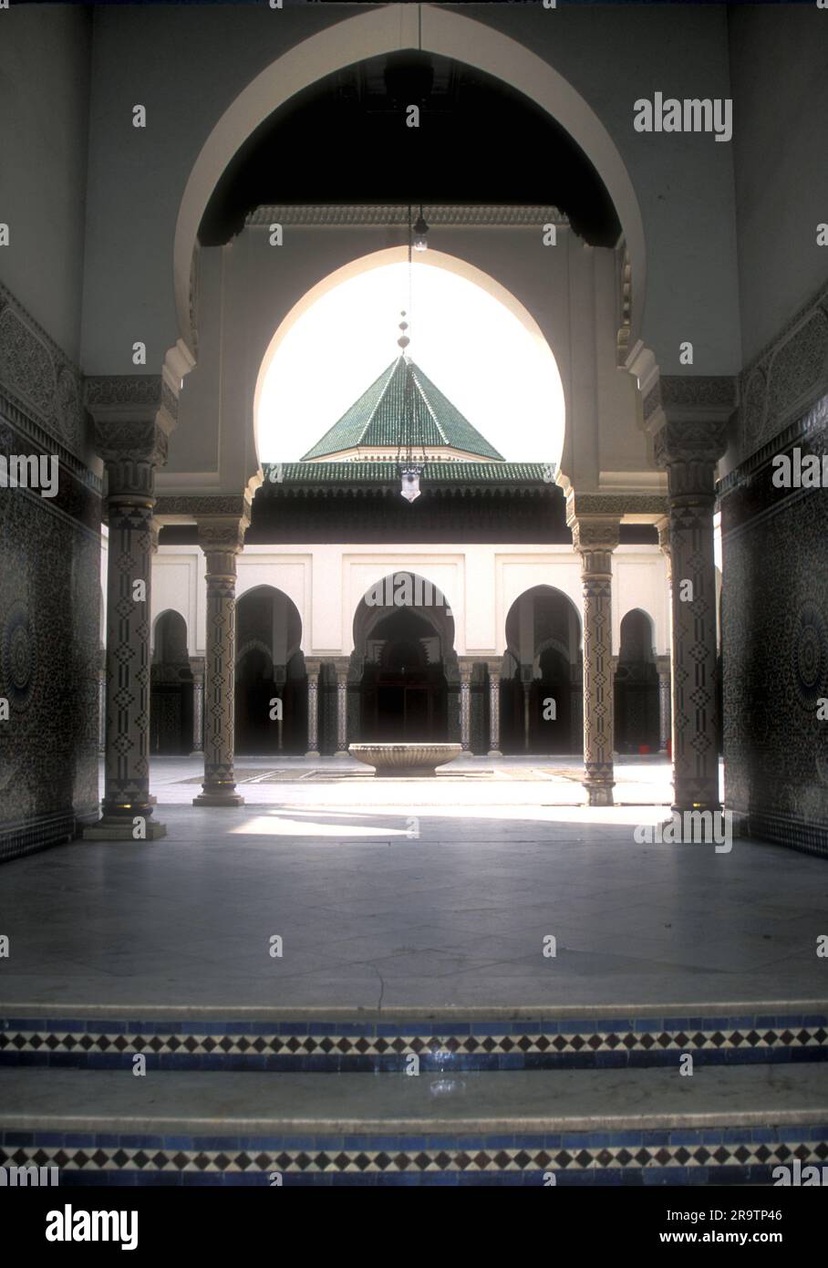 Looking inside the Grand Mosque of Paris completed in 1926 Stock Photo ...