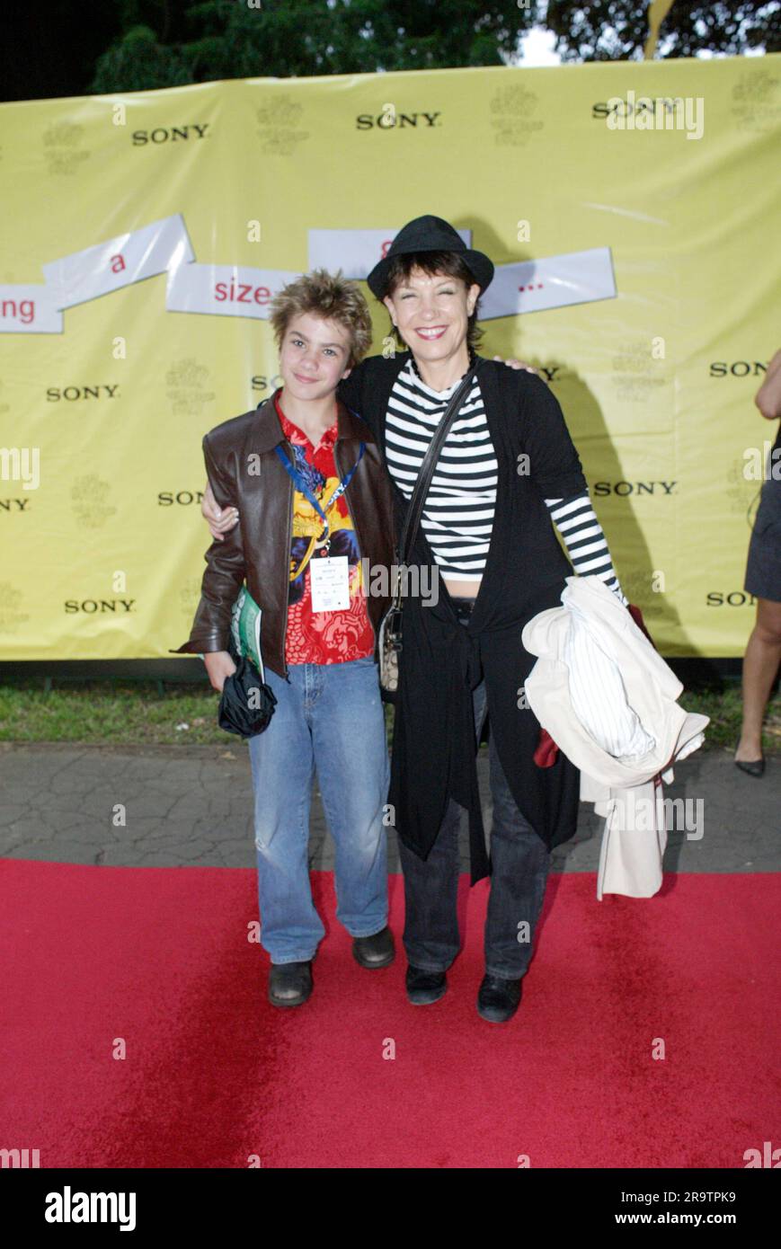 Jennifer Byrne and her son The Sony Tropfest, the world's largest short ...