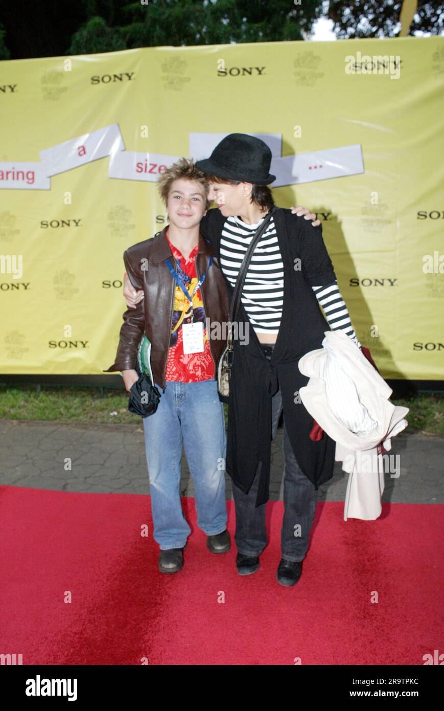 Jennifer Byrne and her son The Sony Tropfest, the world's largest short ...