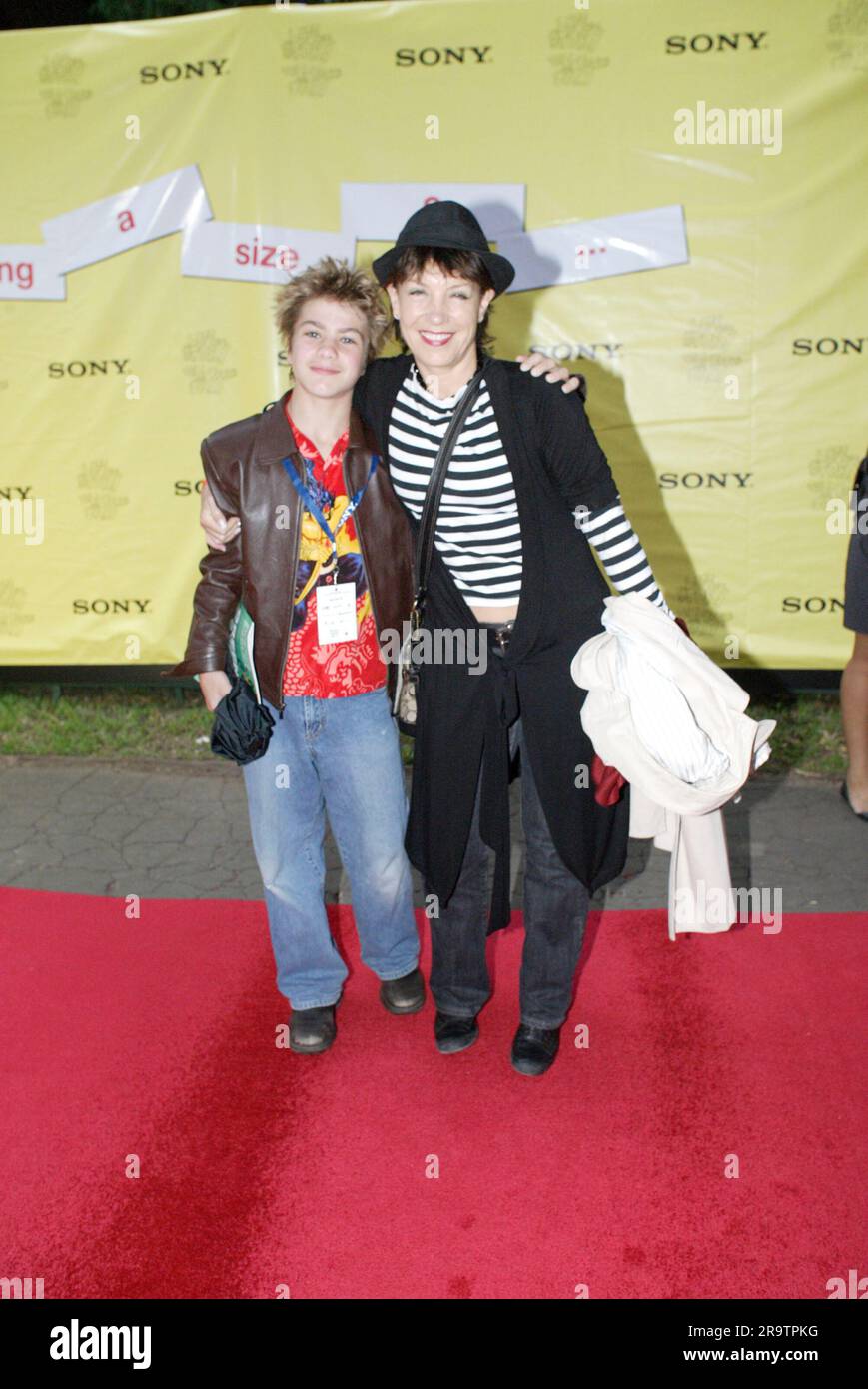 Jennifer Byrne and her son The Sony Tropfest, the world's largest short ...