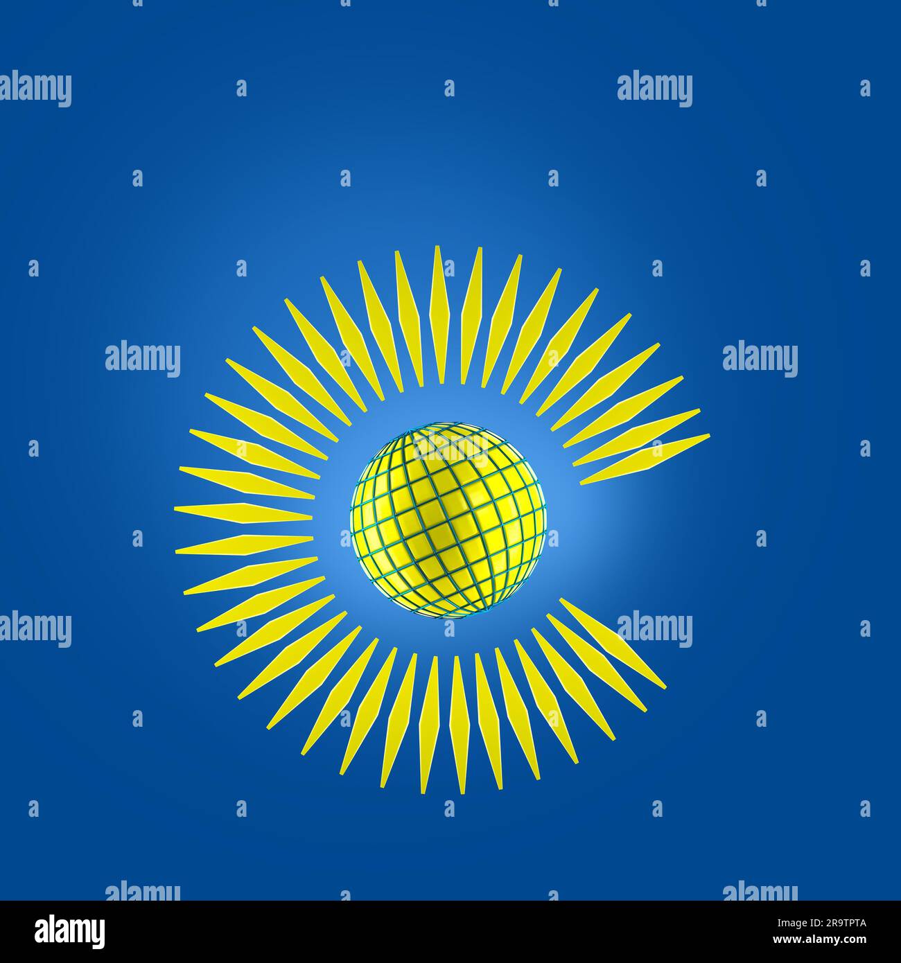 A vibrant illustration of the Commonwealth logo Stock Photo - Alamy