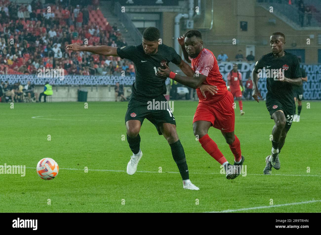 Toronto, ON, Canada - June 27, 2023: Thierry Ambrose #9 of Guadeloupe ...