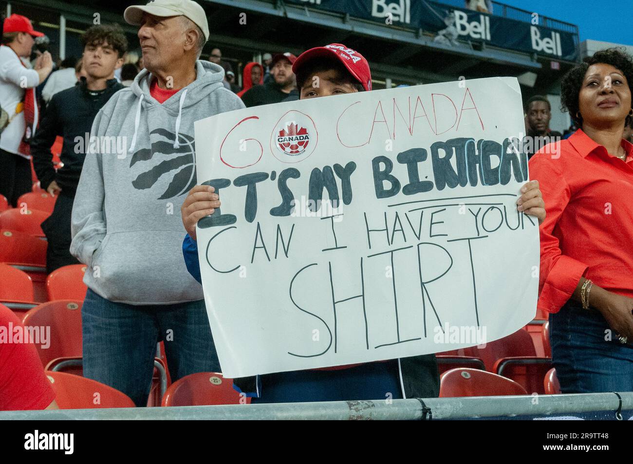 Toronto, ON, Canada - June 27, 2023: Canada national team fans support ...