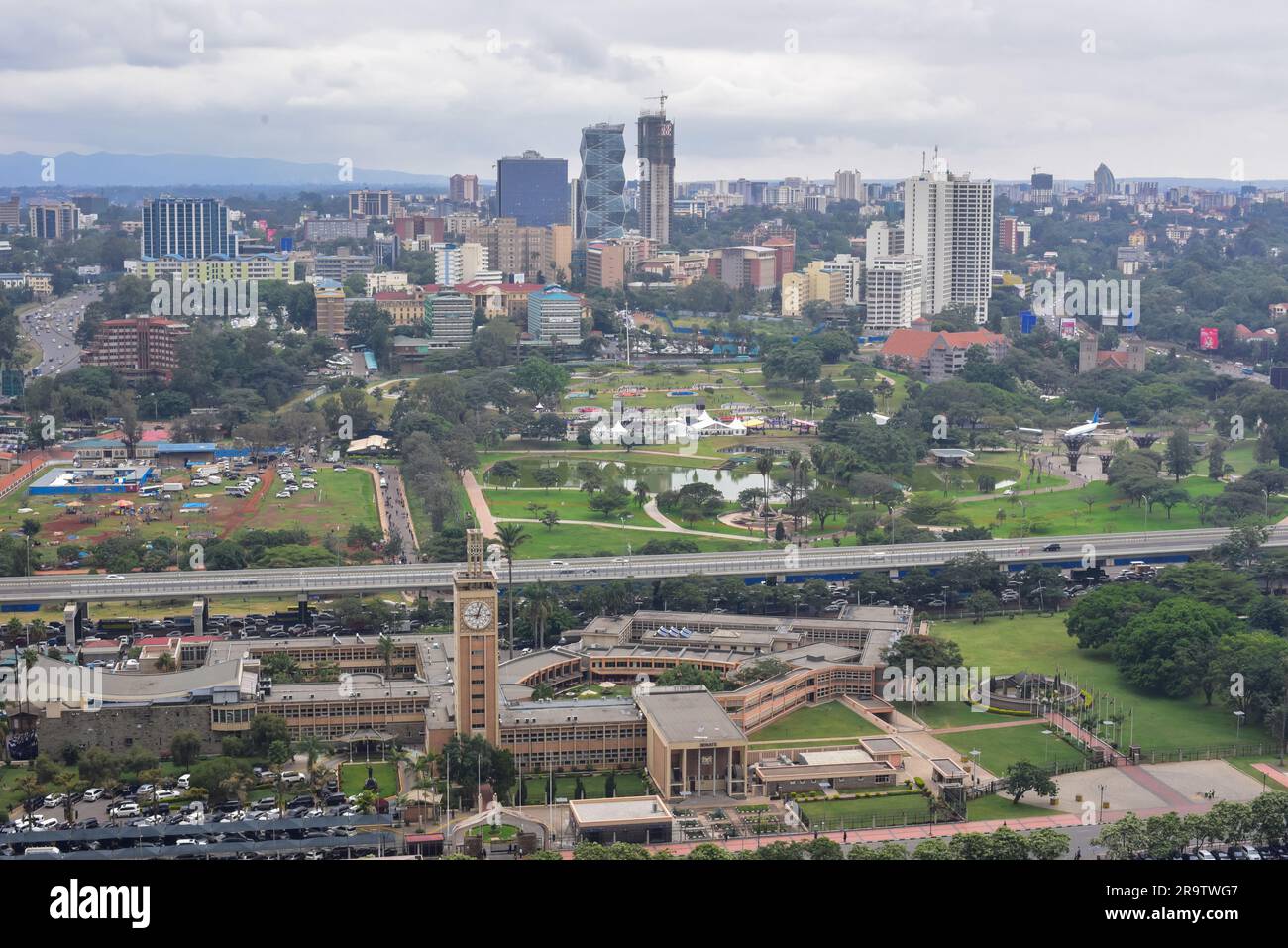 An aerial view of Nairobi City skyline Stock Photo - Alamy