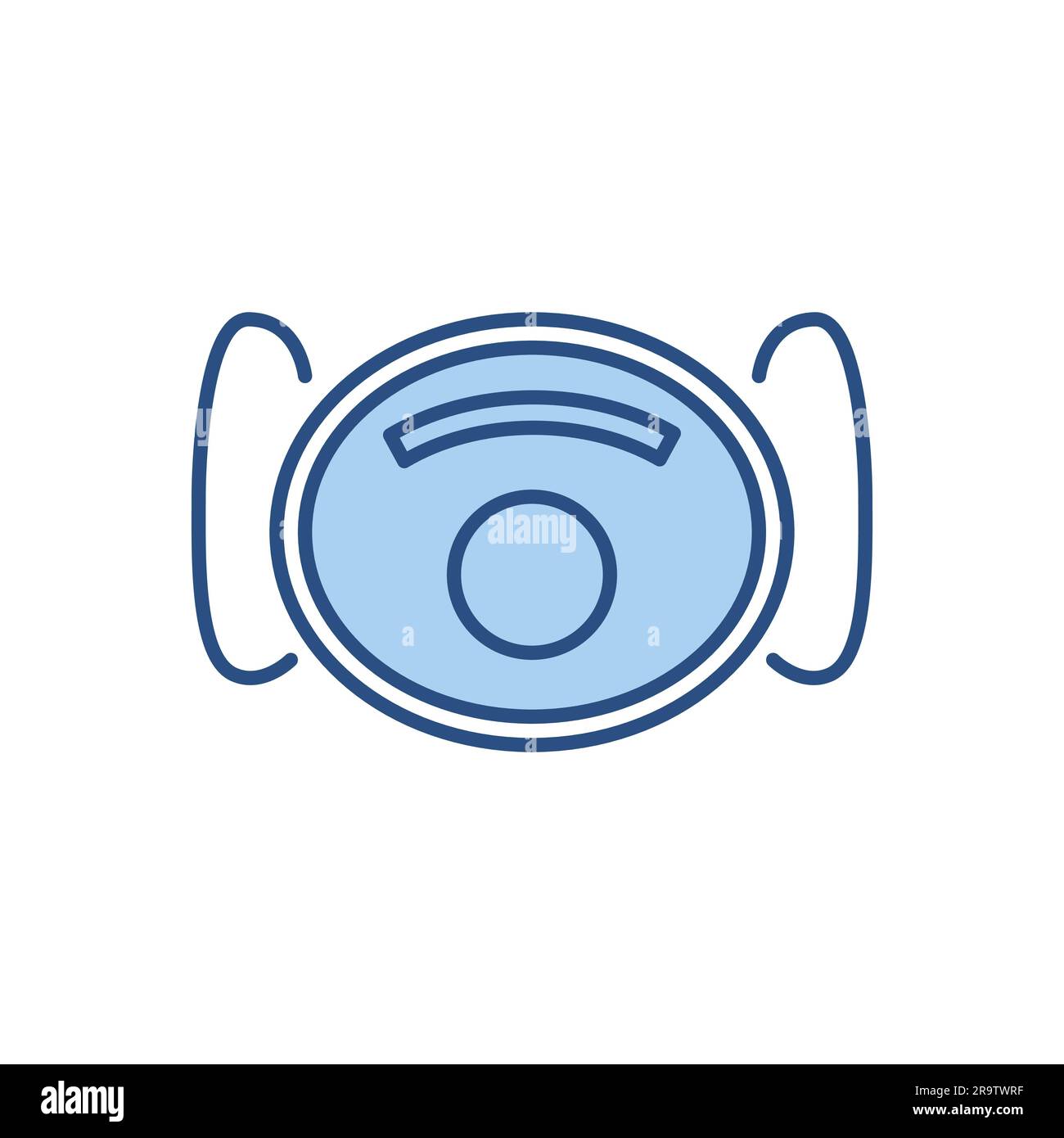 FFP2 medical mask related vector icon. FFP2 mask sign. Isolated on ...