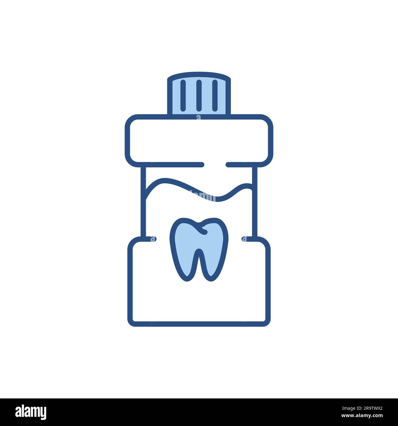 Mouth Rinse Related Vector Icon. Mouth Rinse Sign. Isolated on White ...