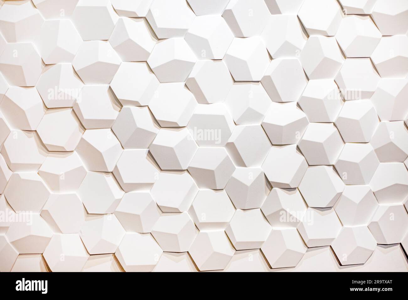 abstract volumetric light hexagonal cover background. horizontal Stock ...